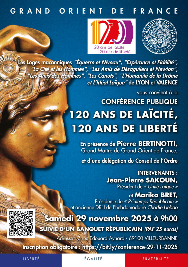 120 ans de Laïcité, 120 ans de Liberté - Grand Orient de France
